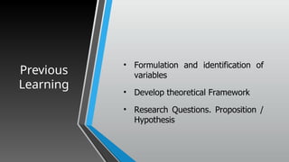 Research Design , Business Research Method , Research Variablespptx | PPT