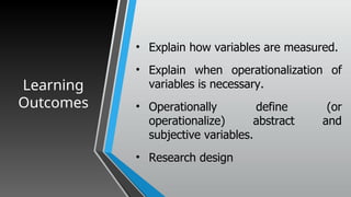 Research Design , Business Research Method , Research Variablespptx | PPT