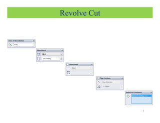 CAD Solidworks extruded cut, revolved cut | PPT