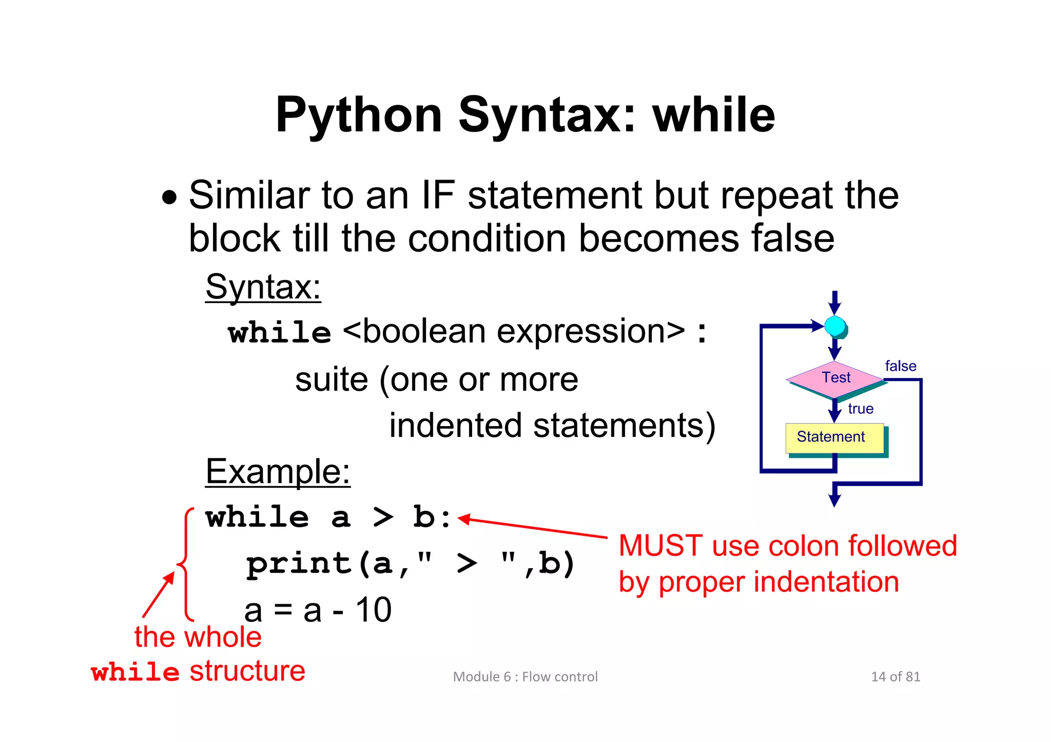 Lecture 6.2 flow control repetition | PDF | Programming Languages | Computing