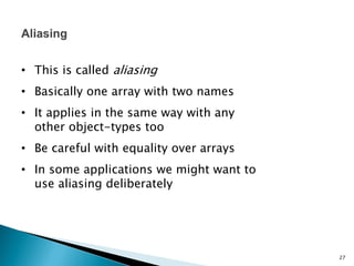 Lecture 6 - Arrays | PPT