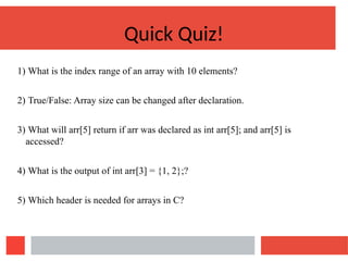 CSE 1102 - Lecture 6 - Arrays in C .pptx
