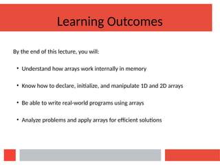 CSE 1102 - Lecture 6 - Arrays in C .pptx