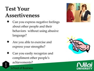 Lecture 6 assertiveness (1) 2 | PPT