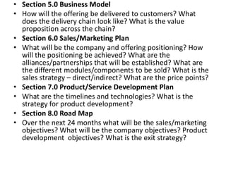 Lecture 6 business p lan | PPTX | Startups | Business