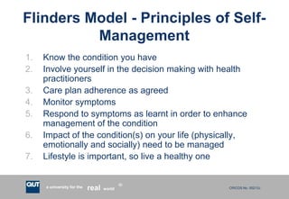 HLN004 Lecture 6 - Chronic conditions self management | PPTX