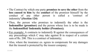 Lecture 6 - Contract of Indemnity and Guarantee (1).pptx
