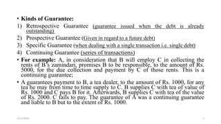 Lecture 6 - Contract of Indemnity and Guarantee (1).pptx
