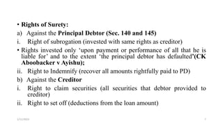 Lecture 6 - Contract of Indemnity and Guarantee (1).pptx