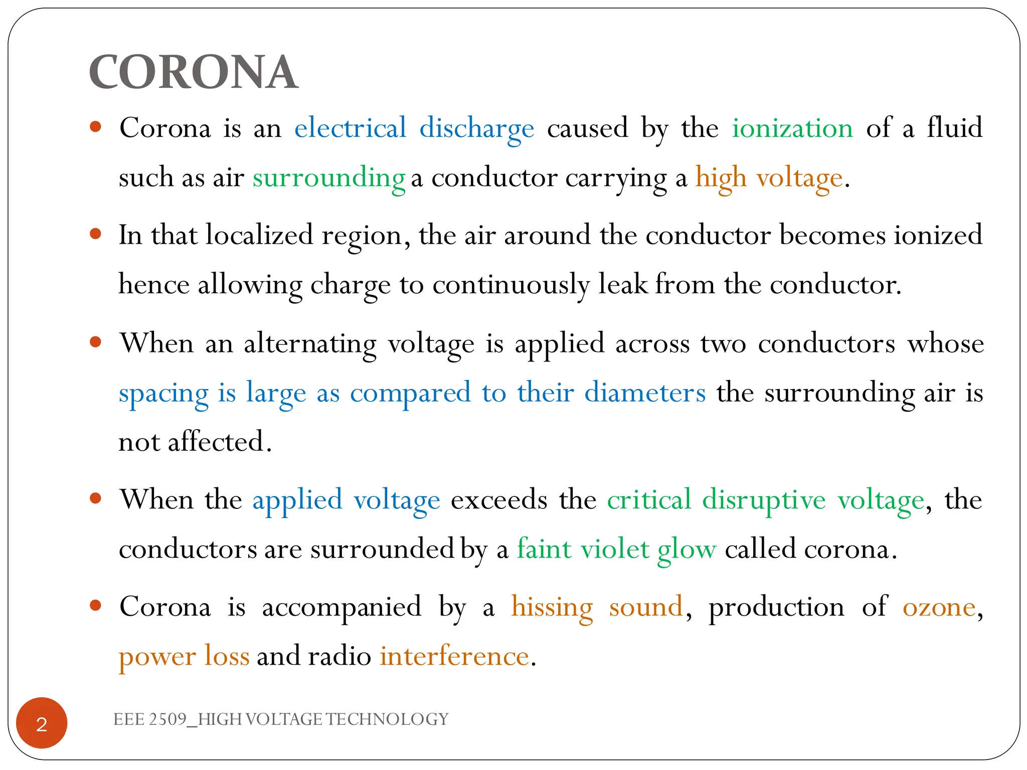 Lecture 6 - The effect of Corona effect in Power systems.pdf