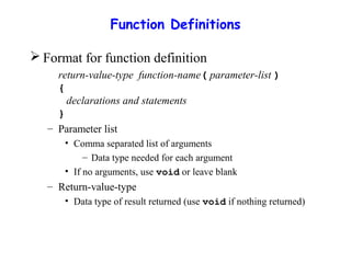 Lecture#6 functions in c++ | PPT