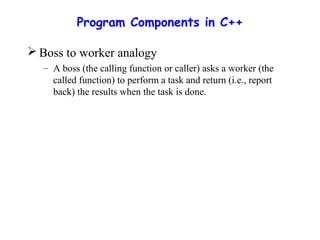 Lecture#6 functions in c++ | PPT