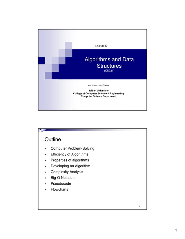Lecture6 data structure(algorithms) | PDF