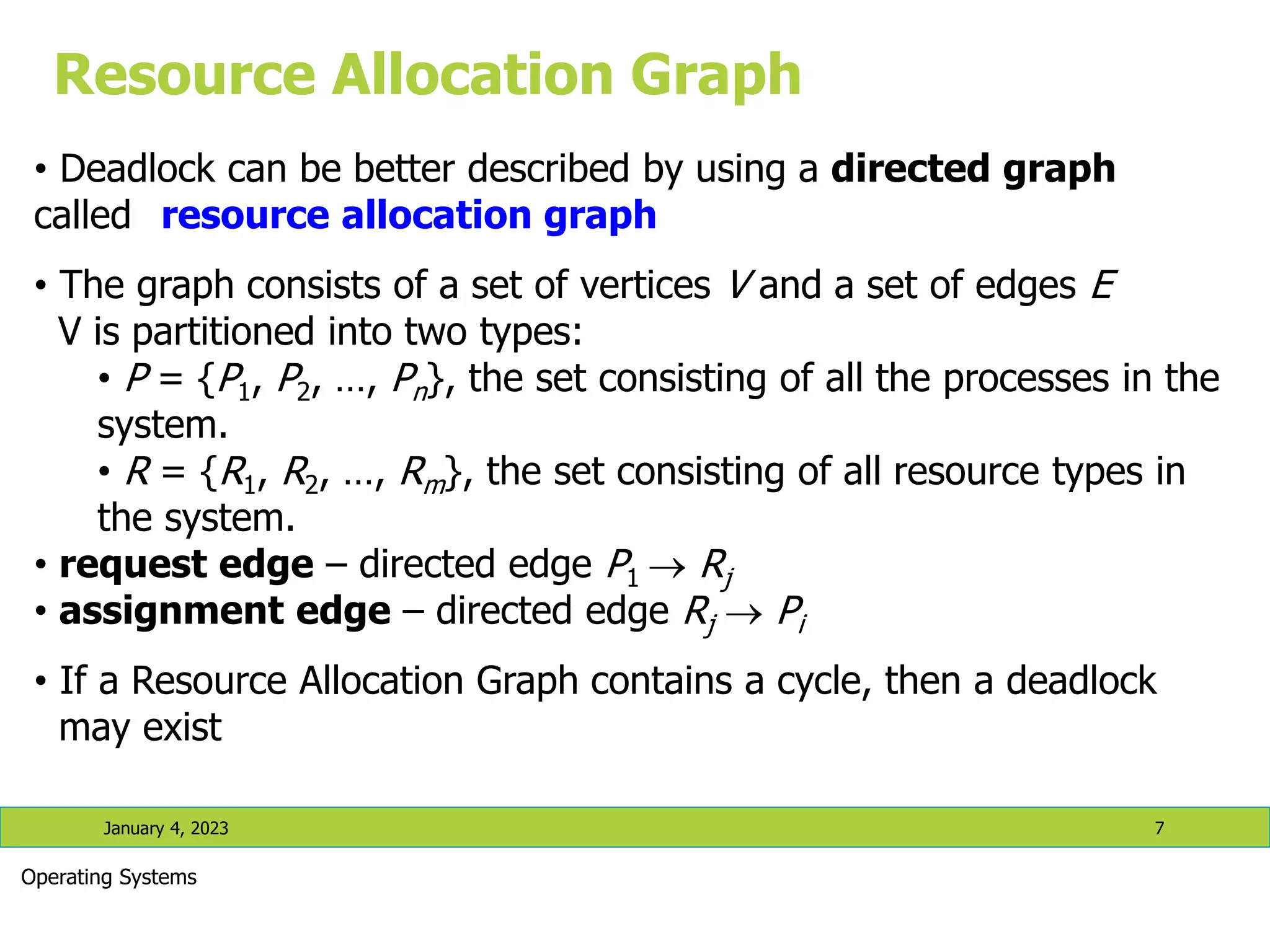 Lecture 6- Deadlocks (1) (1).pptx | Operating Systems | Computer ...