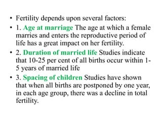 Lecture 6 - Demography and Family Planning.pdf | Infertility ...