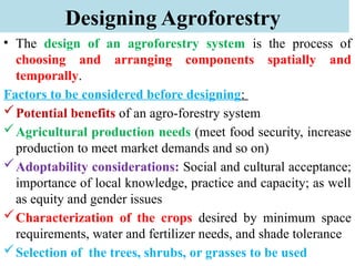Lecture 6- Designing agroforestry system.pptx