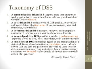 Lecture 6 DSS | PPT