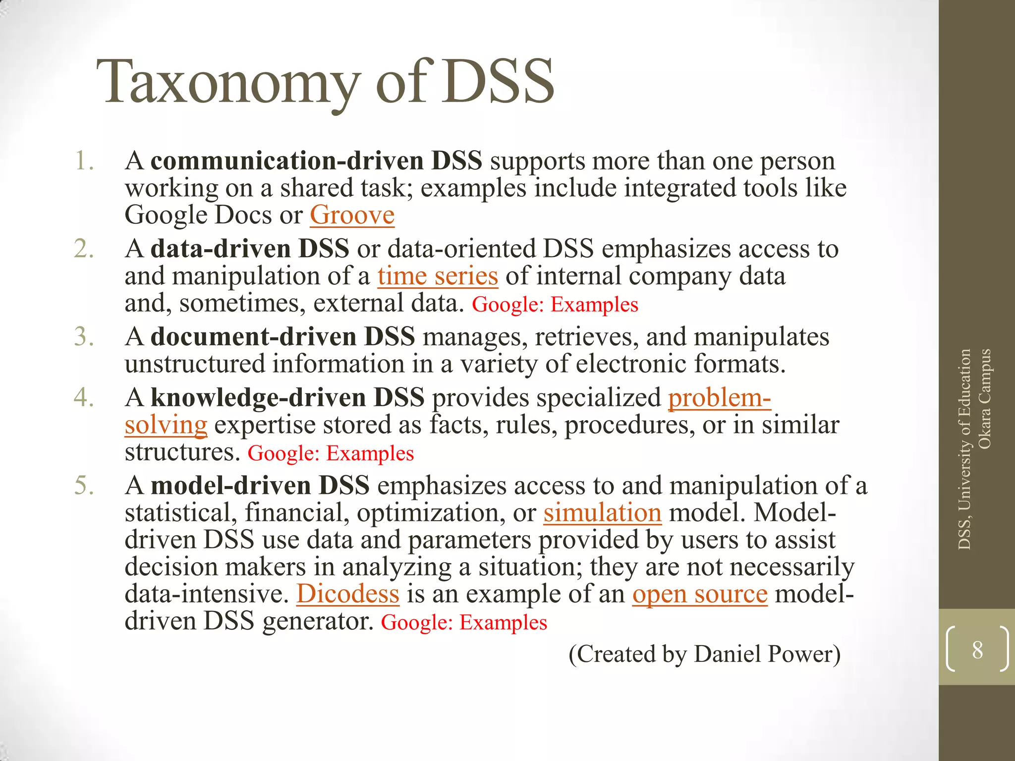 Lecture 6 DSS | PPT