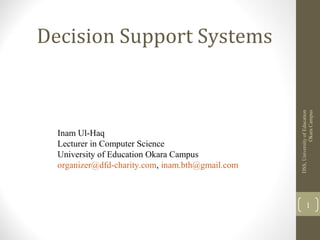 Decision Support System | PPT