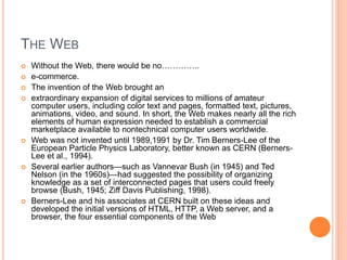 Lecture 6 e-cmmerce , e commerce infrastructure,the internet -chapter 3 ...