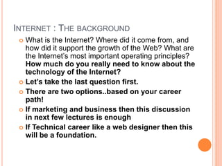 Lecture 6 e-cmmerce , e commerce infrastructure,the internet -chapter 3 ...