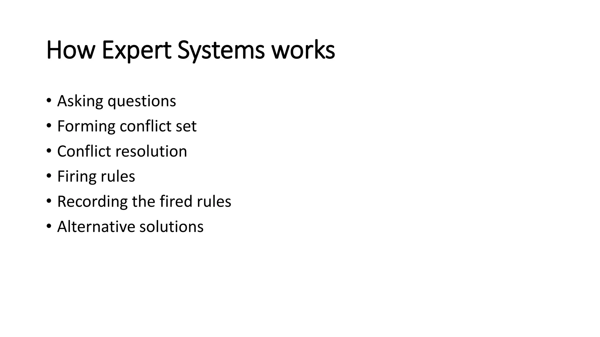 Lecture 6 expert systems | PDF