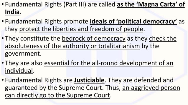 Lecture 6 fundamental rights | PPT