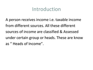 Lecture 6 heads of income | PPT