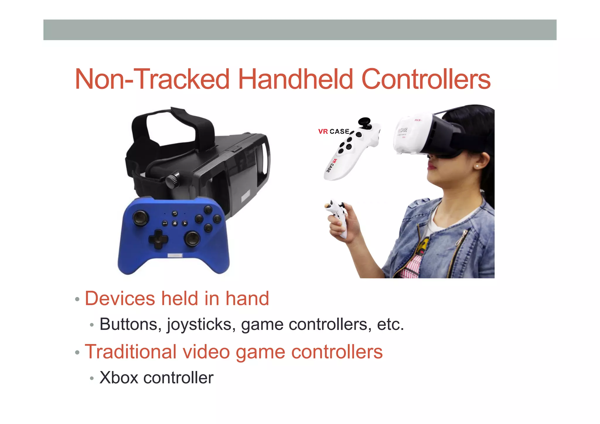 COMP 4010 Lecture6 - Virtual Reality Input Devices | PDF