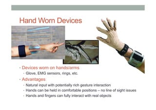 COMP 4010 Lecture6 - Virtual Reality Input Devices | PDF