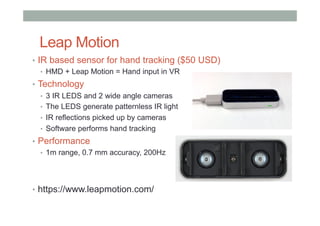 COMP 4010 Lecture6 - Virtual Reality Input Devices | PDF