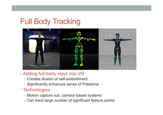 COMP 4010 Lecture6 - Virtual Reality Input Devices | PDF