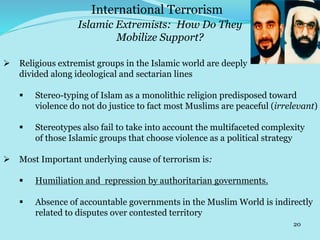 Lecture 6 international terrorism | PPT