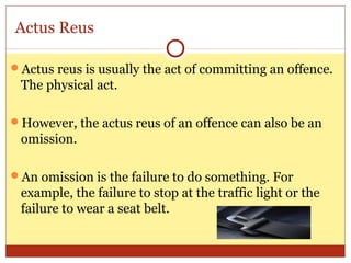 Lecture 6 introduction to criminal law | PPT