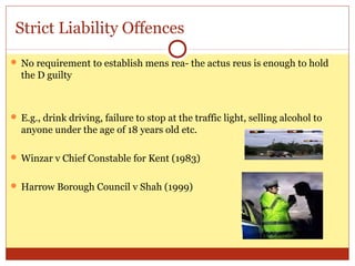 Lecture 6 introduction to criminal law | PPT