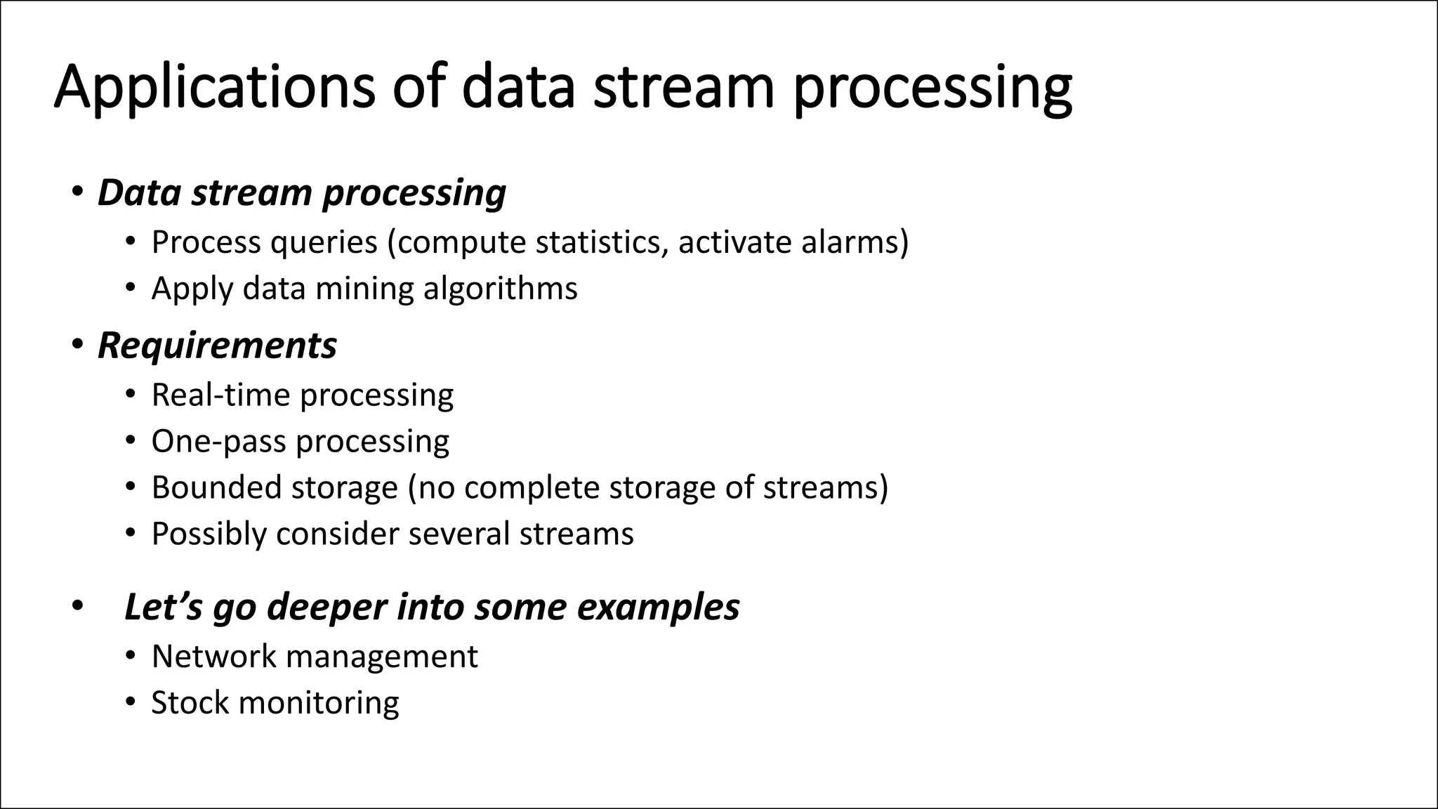 Lecture6 Introduction To Data Streams Ppt 