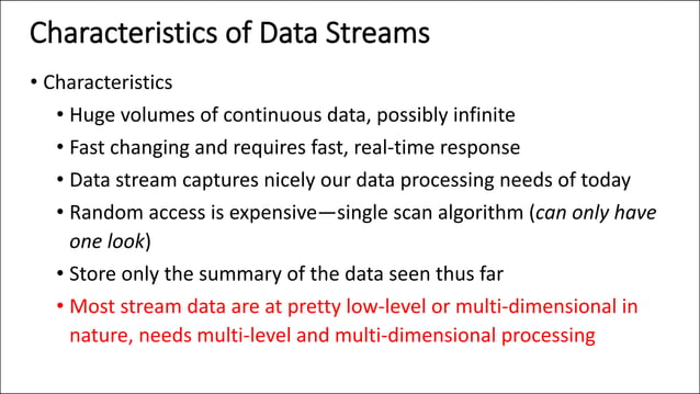 Lecture6 introduction to data streams | PPT Lecture6 introduction to data streams | PPT
