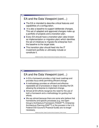 Lecture6 IS353(EA&Data Viewpoint ) | PDF
