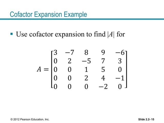 Lecture 6 Lu Factorization And Determinants Section 2 5 2 7 3 1 And 3 2 Ppt