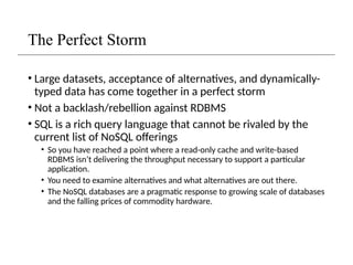 Introduction to Data Science NoSQL.pptx | Free Download