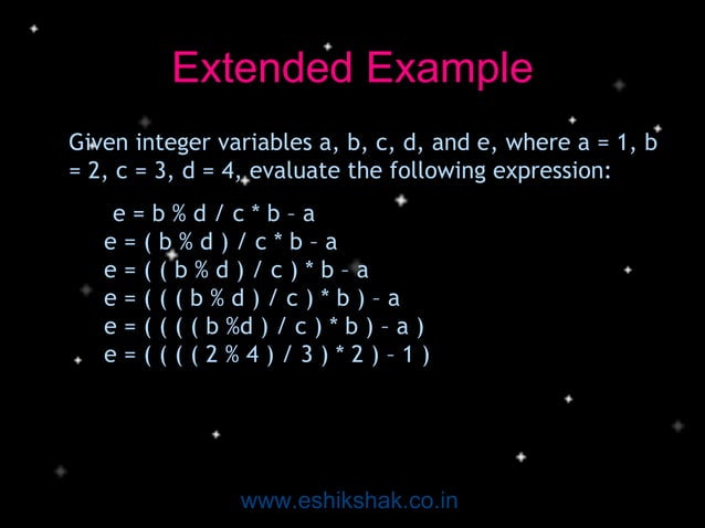 Lecture 6 operators | PPT