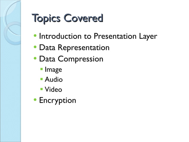 Lecture 6 -_presentation_layer | PPT | Computer Networking | Computing