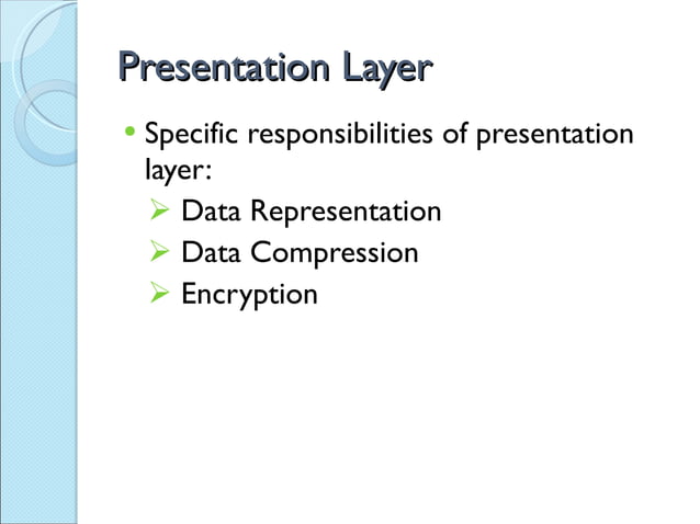 Lecture 6 -_presentation_layer | PPT | Computer Networking | Computing