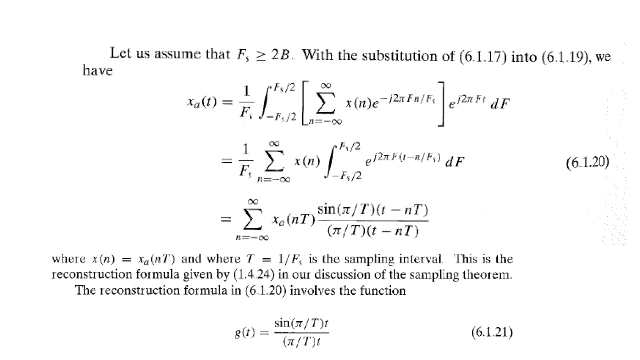 Lecture 6 Sampling And Reconstruction Of Signalspptx Technology