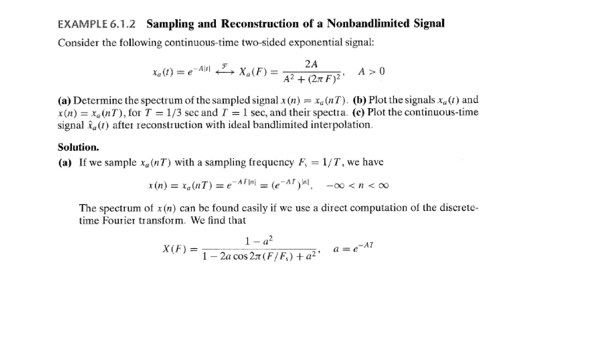 Lecture 6 Sampling And Reconstruction Of Signalspptx Technology