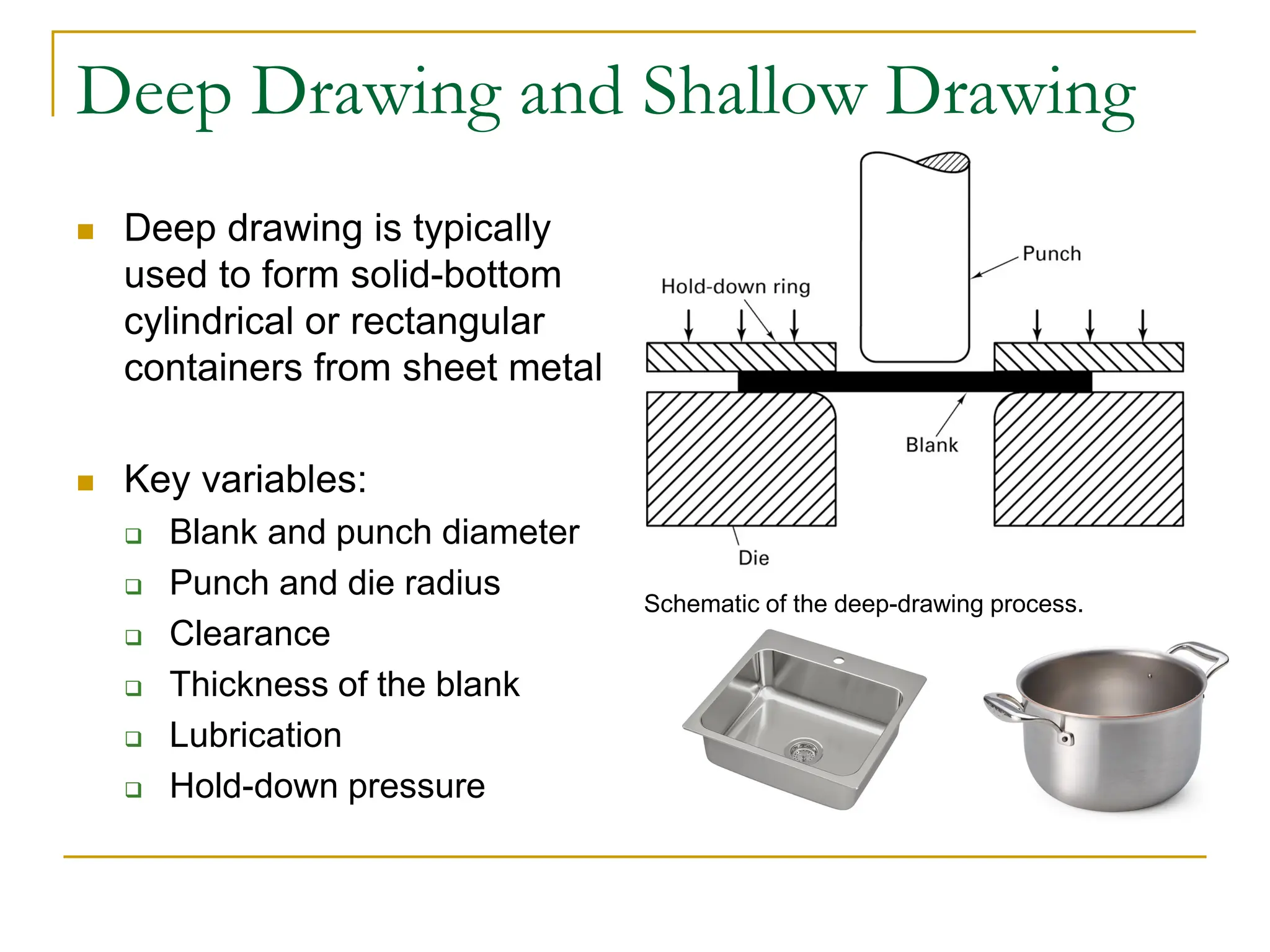 mechanics manufacturing sheet forming processses | PDF