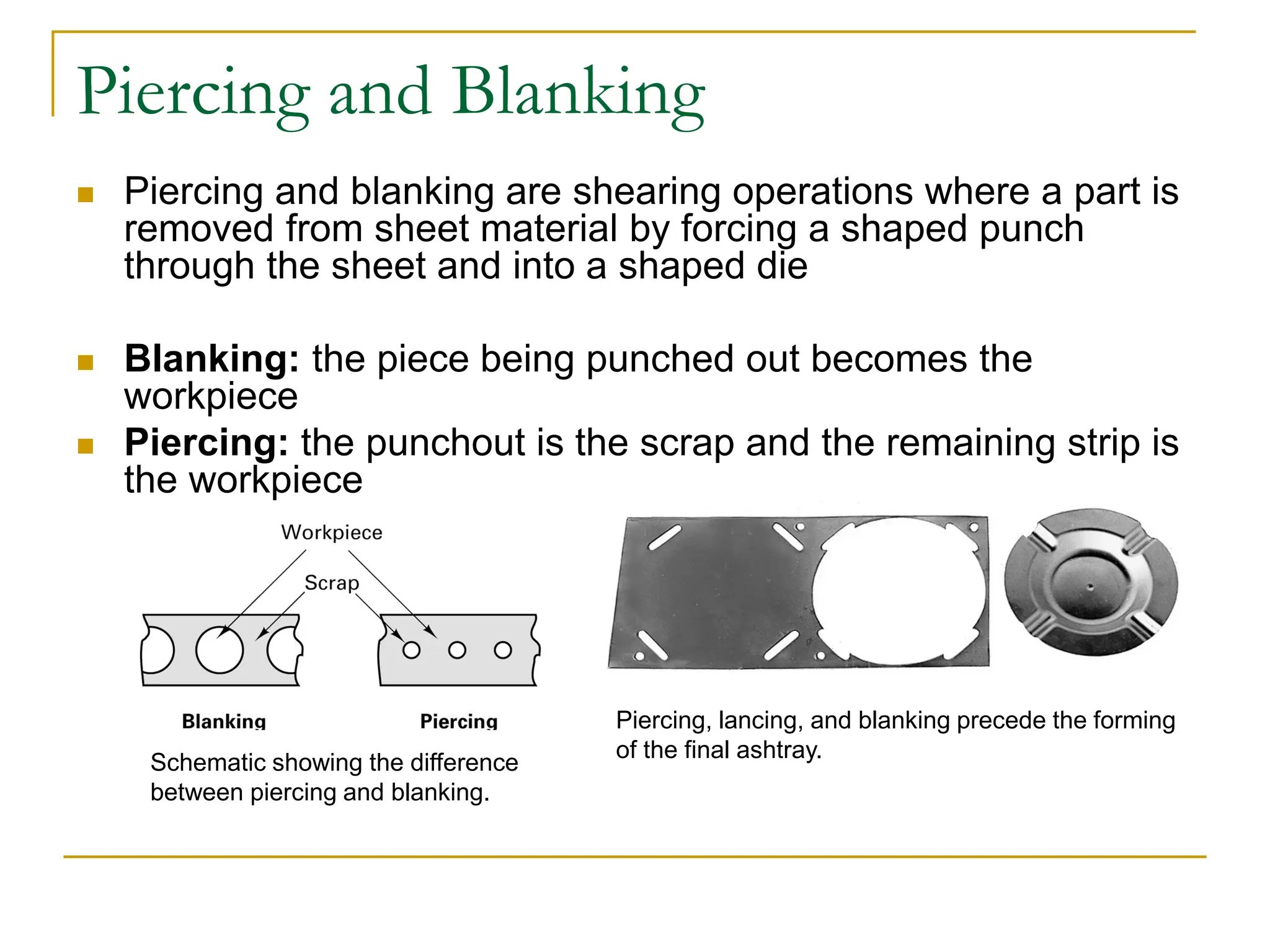 mechanics manufacturing sheet forming processses | PDF