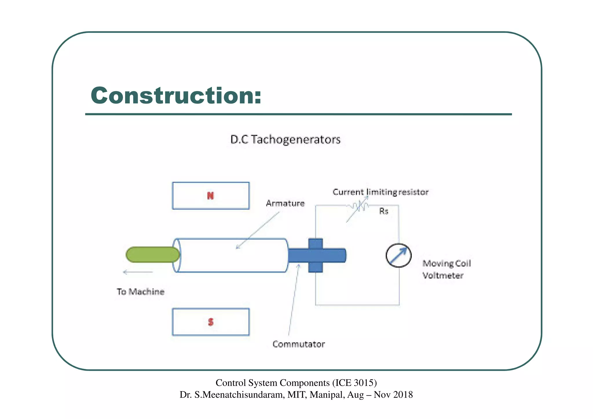 Lecture 6 Tachogenerators | PDF