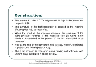 Lecture 6 Tachogenerators | PDF