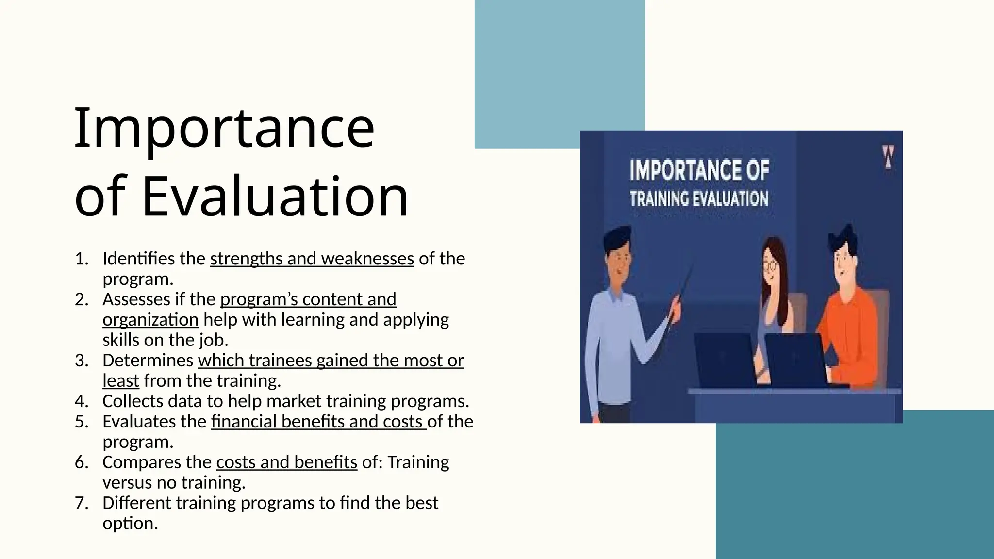 Training Evaluation methods for employee training | PPTX